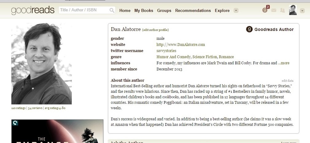 What Am I Supposed To Be Doing On Goodreads? – DAN ALATORRE